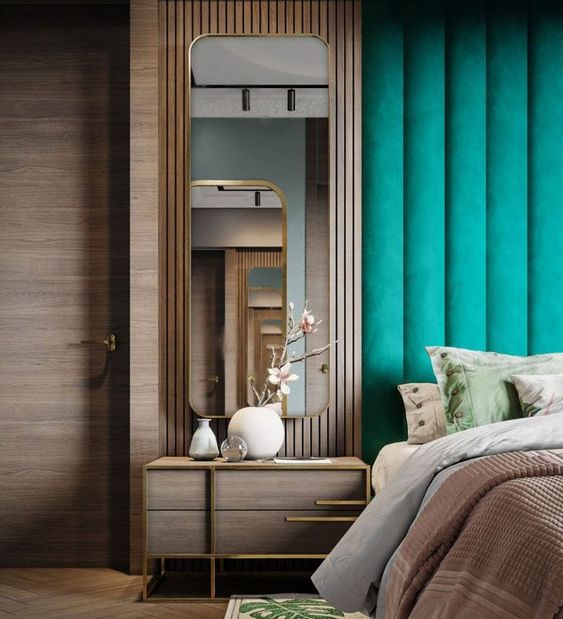 Double bed with dressing table store