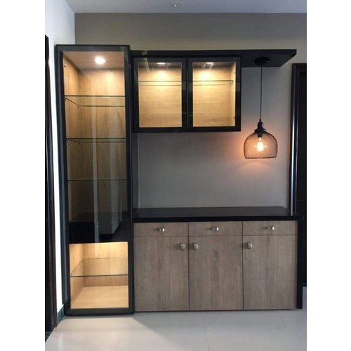 Crockery unit glass design store