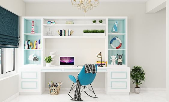 35 Study Table with Bookshelf Designs for Adults Kids