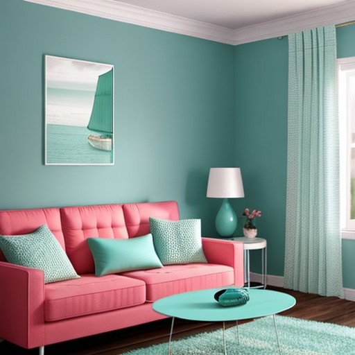 Sea green colour combination store