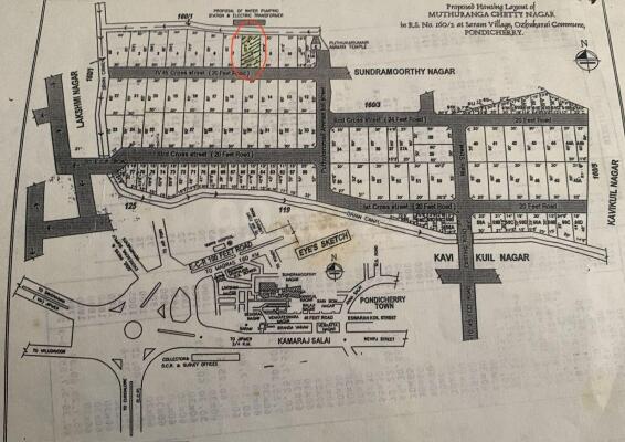 Residential land / Plot for sale in Muthuranga chetty nagar Pondicherry ...