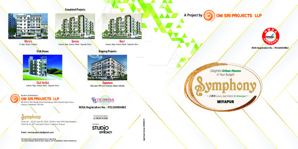 Om Sri Projects Symphony Aminpur, Hyderabad | Price List & Brochure, Floor Plan, Location Map ...
