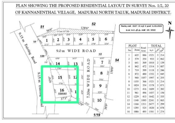 East Facing Plots in EB Colony Madurai - 1+ East Facing Land / Plots ...