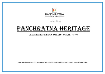 Panchratna Heritage Bariatu, Ranchi | Price List & Brochure, Floor Plan ...