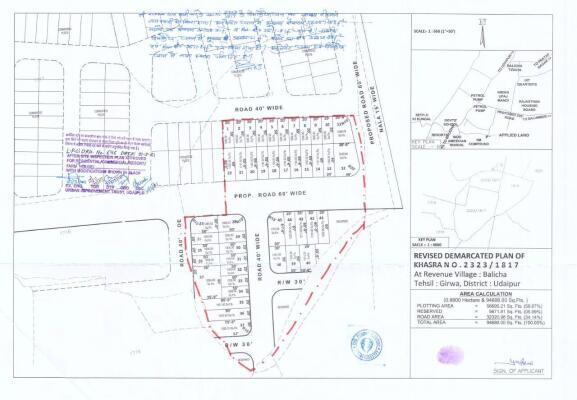 Residential land / Plot for sale in Balicha Udaipur - 122 Sq. Yard.