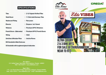 Elite Vibes Thiruvanmiyur, Chennai | Price List & Brochure, Floor Plan ...