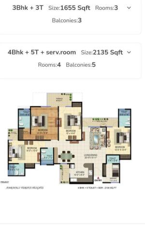 4 BHK Apartment / Flat for sale in Amrapali Verona Heights Greater ...