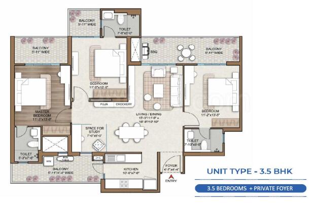 3 BHK Apartment / Flat for sale in Smartworld One DXP Sector 113 ...