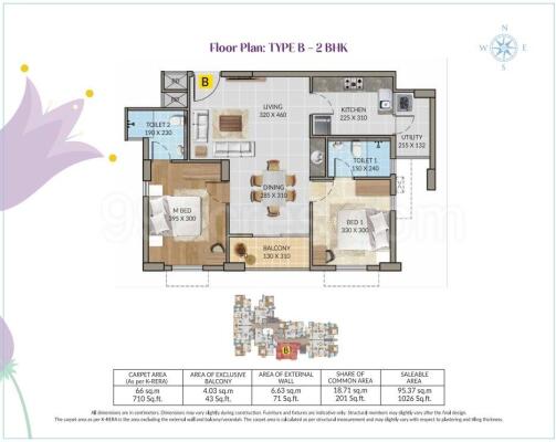 2 BHK Apartment / Flat for sale in Veegaland Springbell Thrikkakara ...