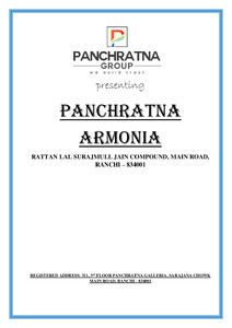 Panchratna Armonia Main Road, Ranchi | Price List & Brochure, Floor ...