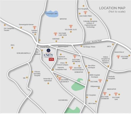 2 BHK Apartment / Flat for sale in Technopolis Solitaire Unity Kondapur ...