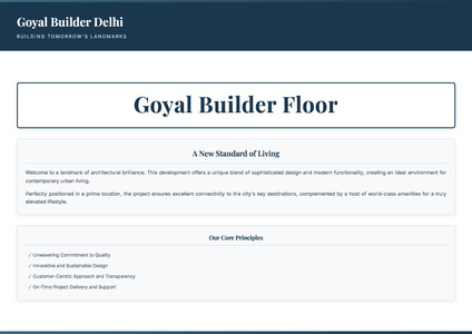 Goyal Builder Floor Sector 23 Dwarka, Delhi Resale Price List, Brochure ...
