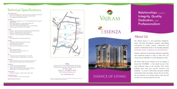 Vajram Essenza Chokkanahalli, Near Thanisandra, Bangalore Resale Price ...