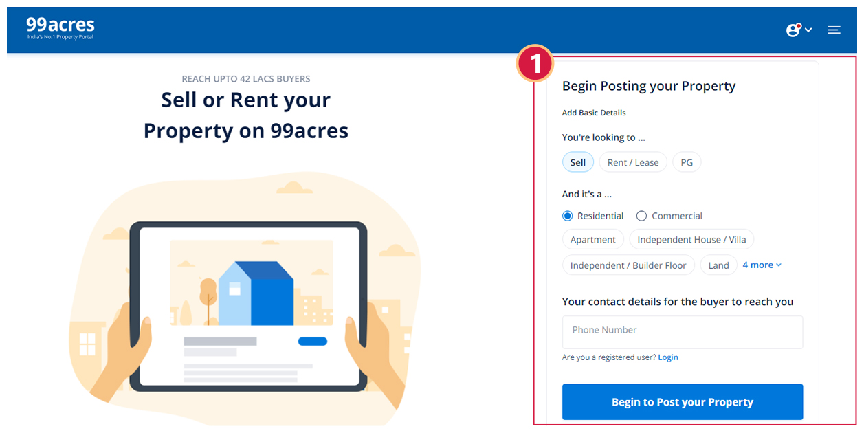 How to post a property on 99acres? - FAQ