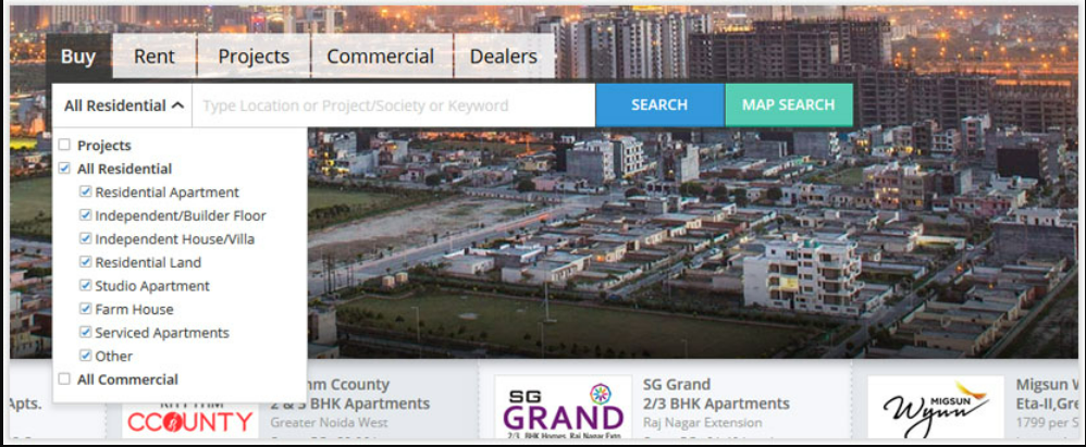 How to use 99acres to buy your dream home?