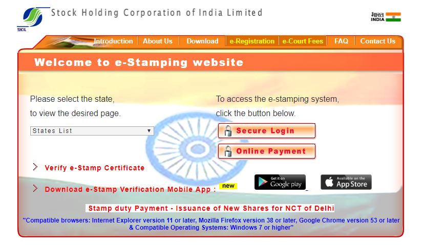 Paying Stamp Duty Online in India: Process, Method