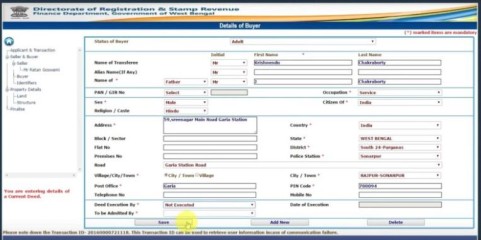 E-Nathikaran Guide (2022) for WB Registration of land, flat, house