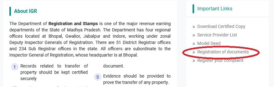 IGRS MP Guide (2022): Property Registration Online Process
