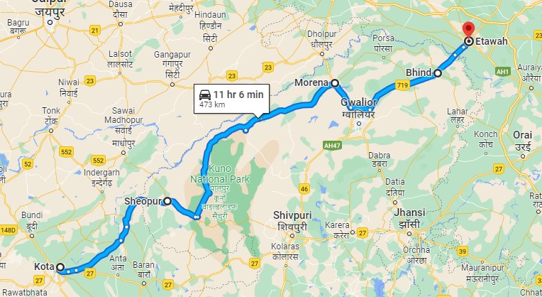 Chambal River Map Map Of India Showing Study Area National Chambal