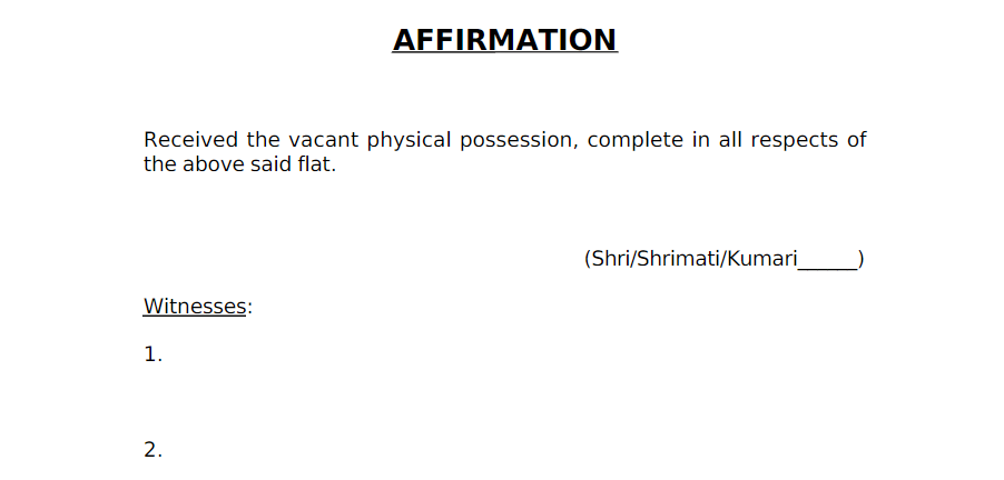 Possession certificate/letter: Meaning, sample & how to obtain?