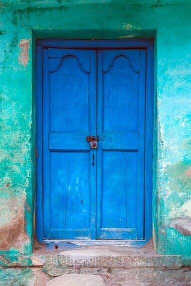 Trending Main Gate Colours for Indian homes:, Wooden, iron gate