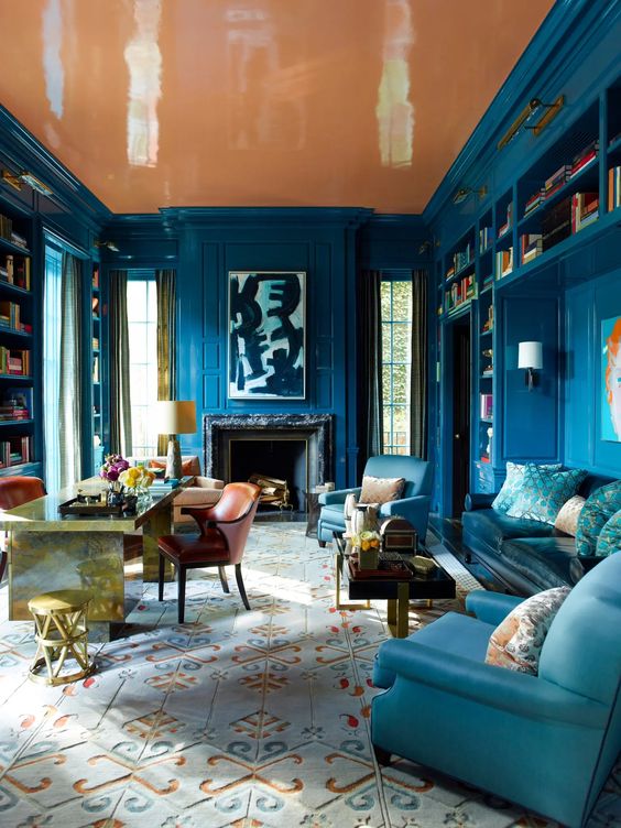 POP Colour Combination: 30+ Trending POP Colour Ideas for Living Room ...