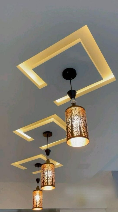 POP Colour Combination: 30+ Trending POP Colour Ideas for Living Room ...