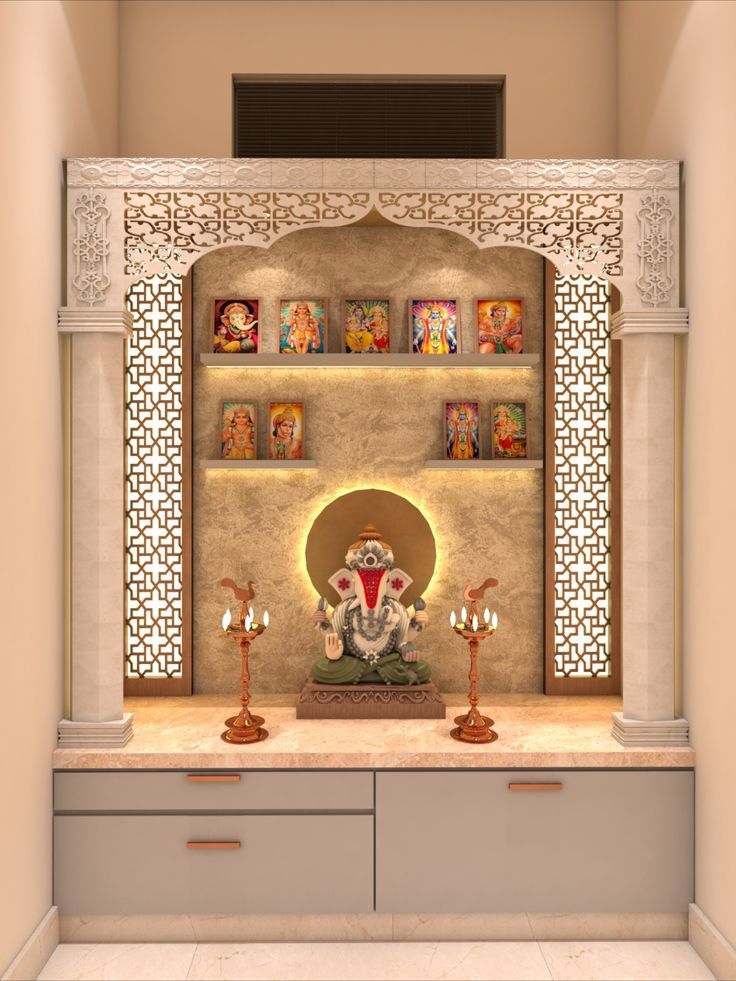 30+ Mandir Design Ideas: Tips for DIY, Popular Designs