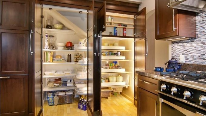 Kitchen Pantry Design: 100+ Ideas on Design, Layout, Lighting, Placement