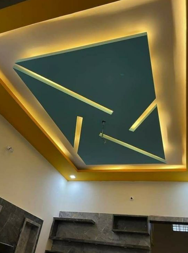 POP Colour Combination: 30+ Trending POP Colour Ideas for Living Room ...