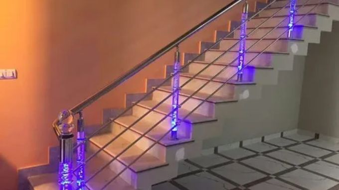 Trending steel railing designs for balcony, stairs and house front in 2024