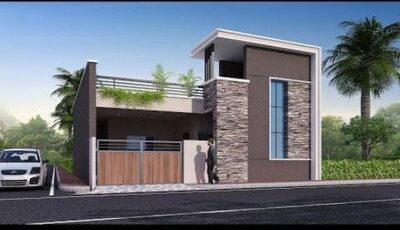 20+ 15 feet Front Elevation Single Floor, Double Floor, With Shop Elevation