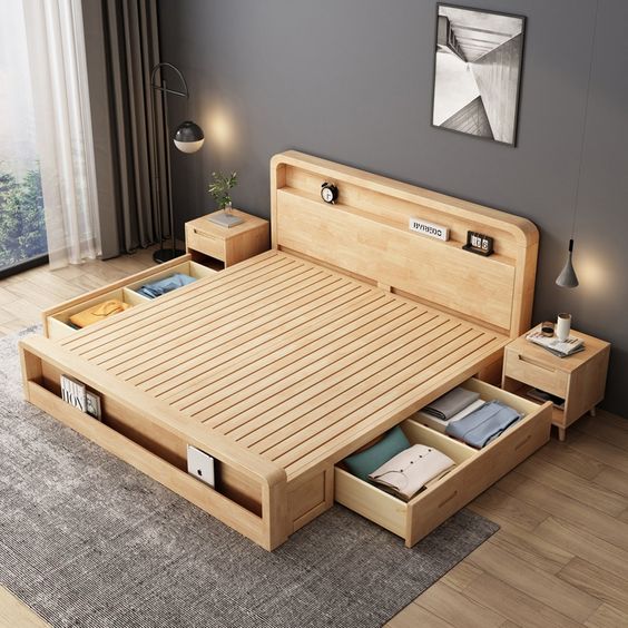 60+ Bed Designs For Bedroom trending in 2024: Wooden, Box, Children ...