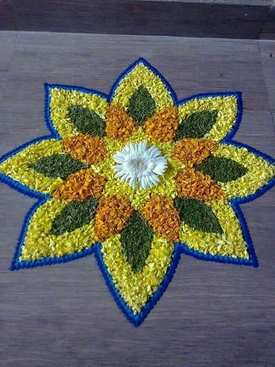 35+ Pookalam Designs for Onam 2025: Traditional & Simple Designs with ...