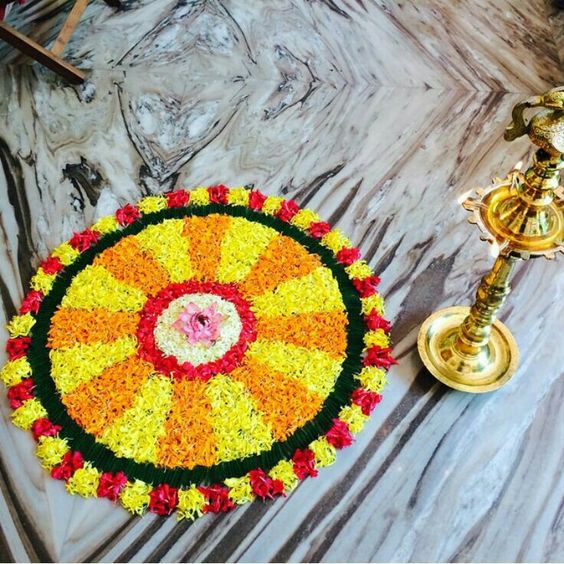 35+ Pookalam Designs for Onam 2024: Traditional & Simple Designs with ...