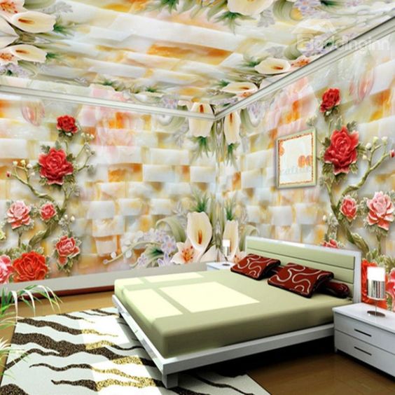 Flower Tiles Design: 20+ Ideas to add floral decor in your bathroom ...