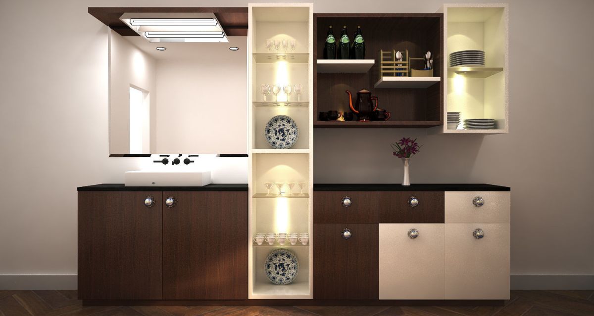 25+ Stunning Crockery Unit Design For Your Kitchen, Dining Room