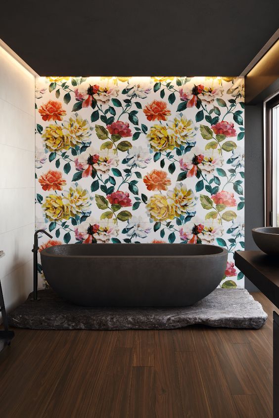 Flower Tiles Design: 20+ Ideas to add floral decor in your bathroom ...