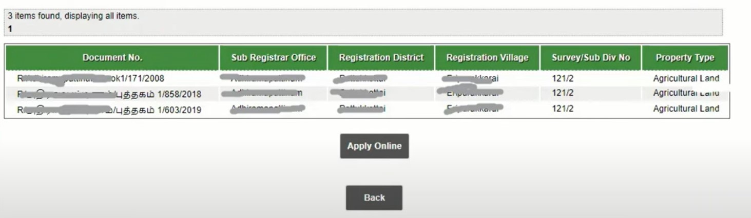 TNREGINET IGRS Tamil Nadu: View EC online, Guideline value (2024)