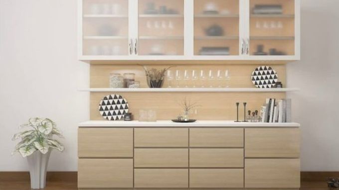 25+ Stunning Crockery Unit Design For Your Kitchen, Dining Room