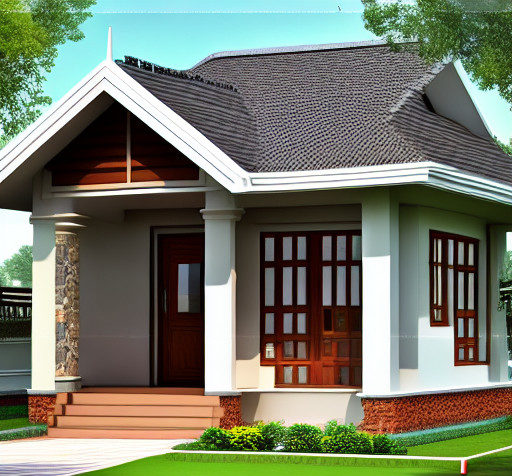 30+ Village Single Floor Home Front Design Trending in 2024