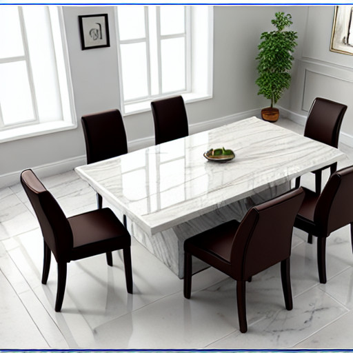 20+ Italian Marble Dining Table Designs For 6 and 8 People with Prices