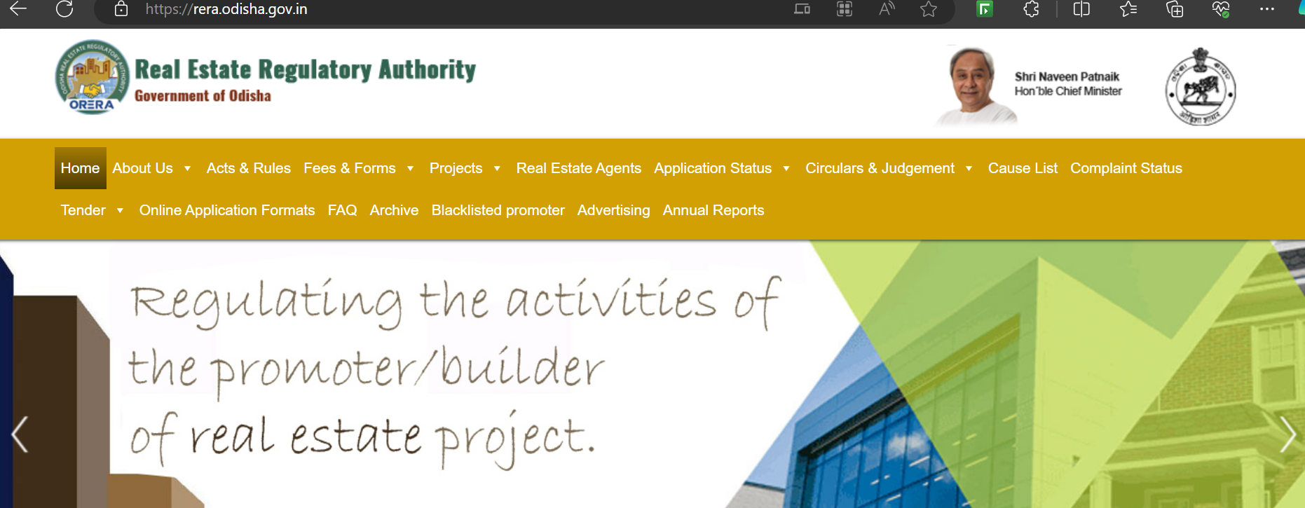 How to find project details on the RERA website?