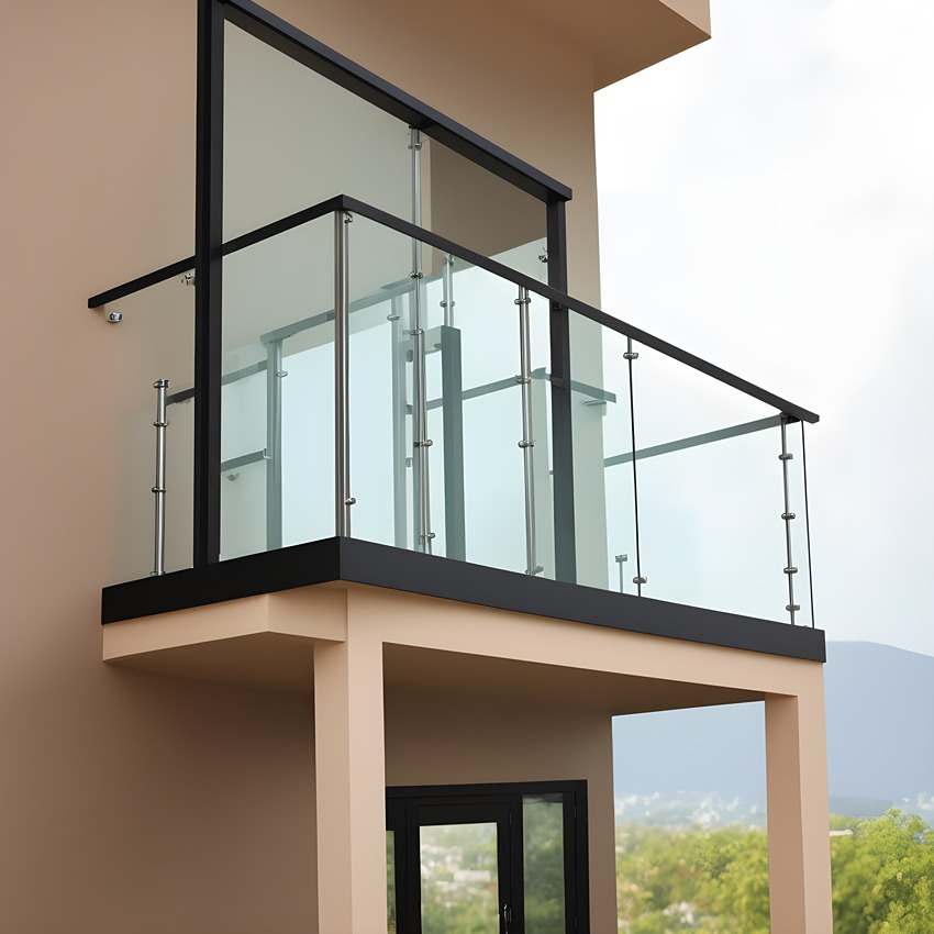 20+ Glass Railing Design Ideas For Your Balcony, Staircase, Roof