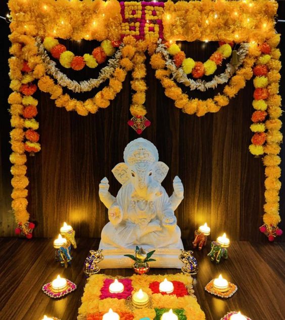 20+ Ganesh Flower Decoration Ideas For Your Home For 2025
