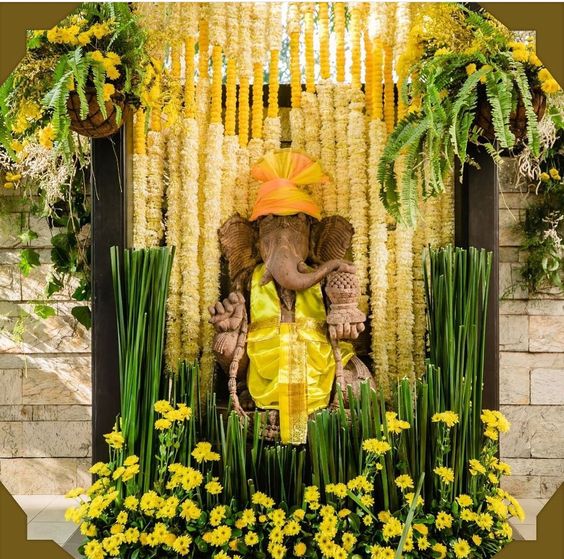 Flower Decoration Ideas Ganpati Flower Decoration Ideas With Artifical