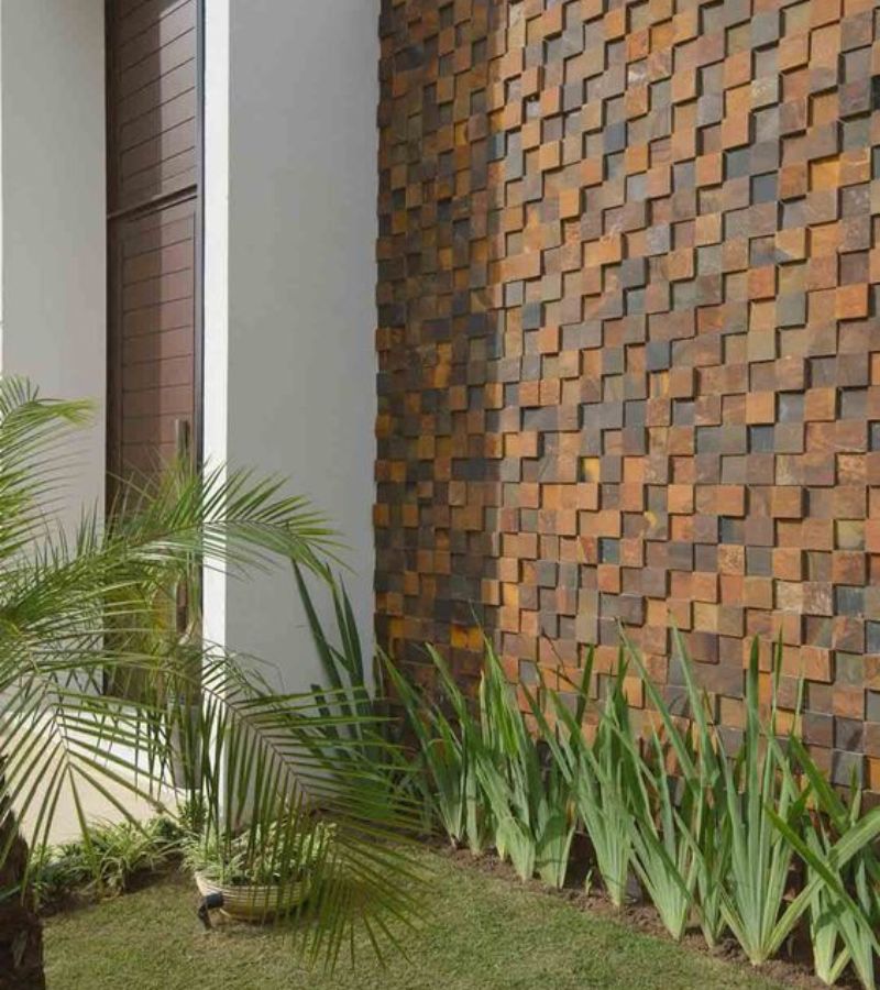 30+ Modern Front Wall Tiles Design: Styles, Types, Colours & More