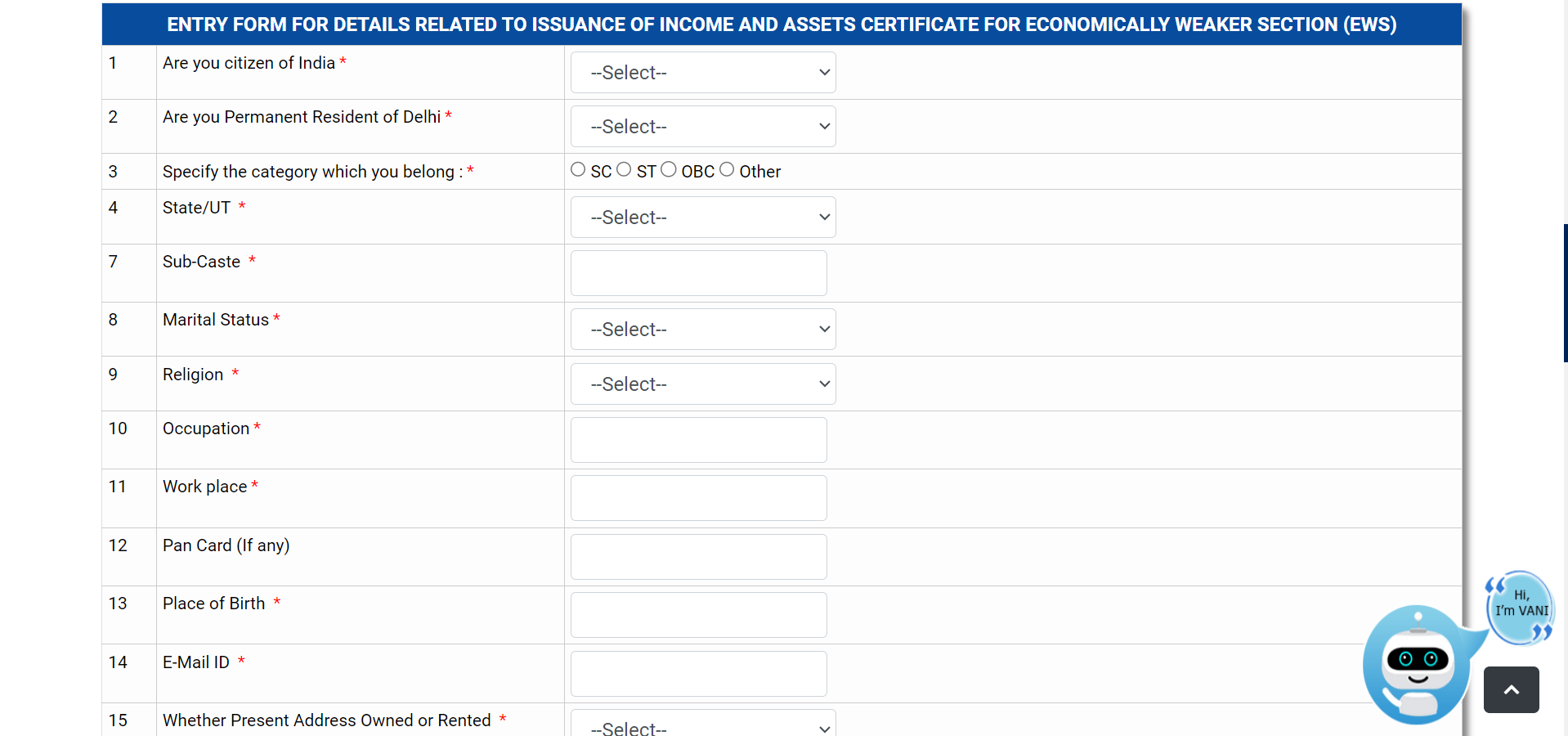 All about the application process for an EWS Certificate in Delhi ...