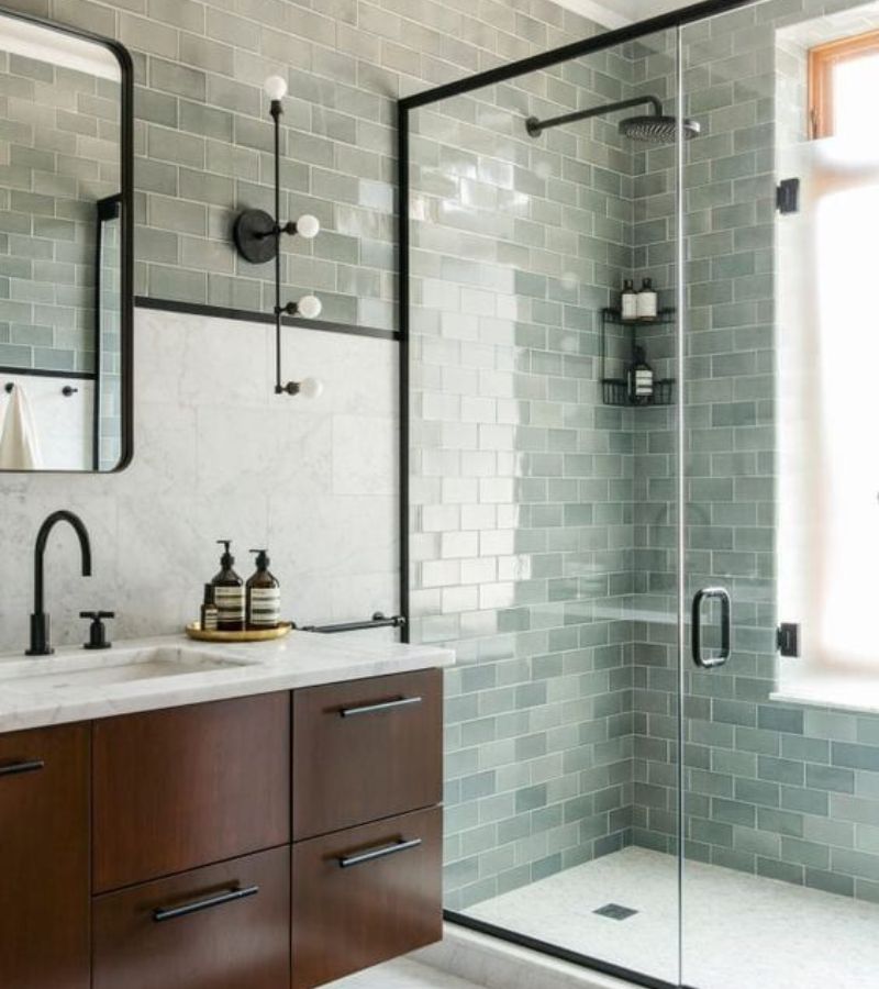 15+ Designs and Ideas for Dado Tiles for Bathroom