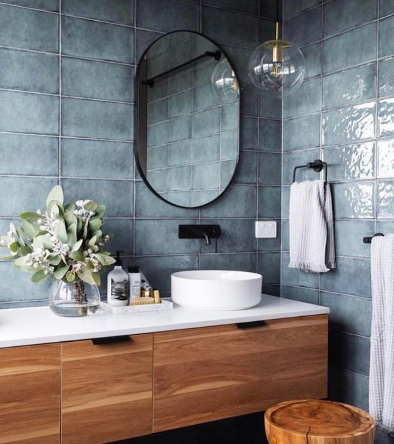 15+ Designs and Ideas for Dado Tiles for Bathroom